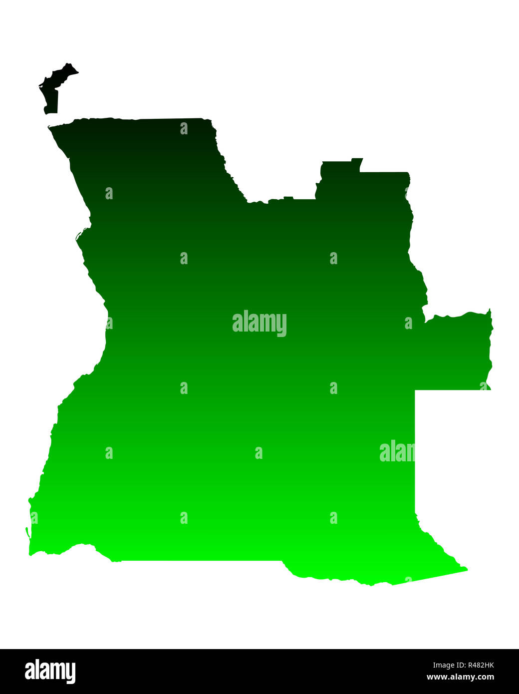 Angola green map hi-res stock photography and images - Alamy