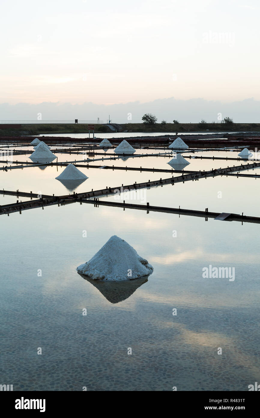 Salt pans in Tainan Stock Photo - Alamy