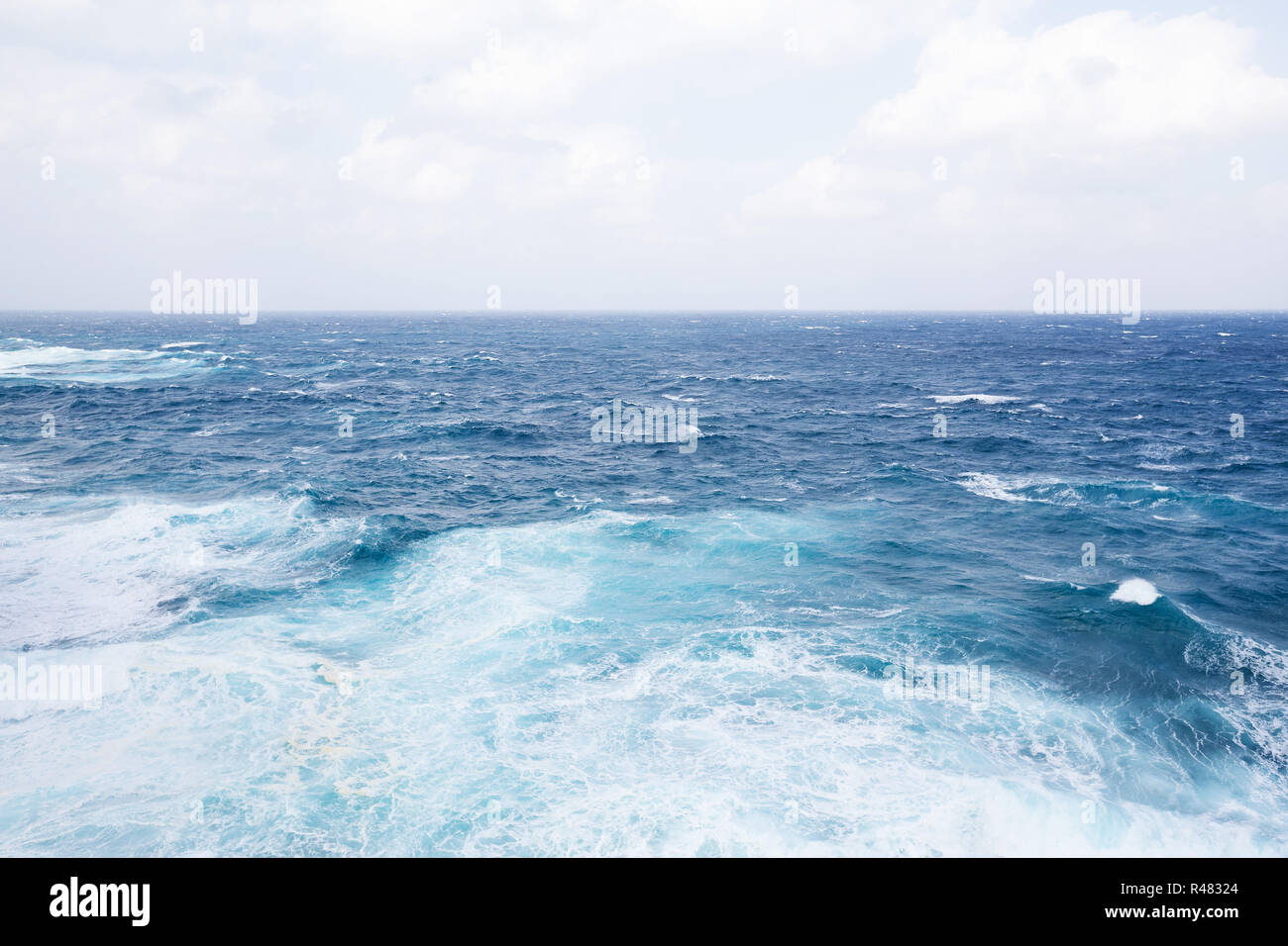 Blue Ocean Wave Stock Photo - Alamy