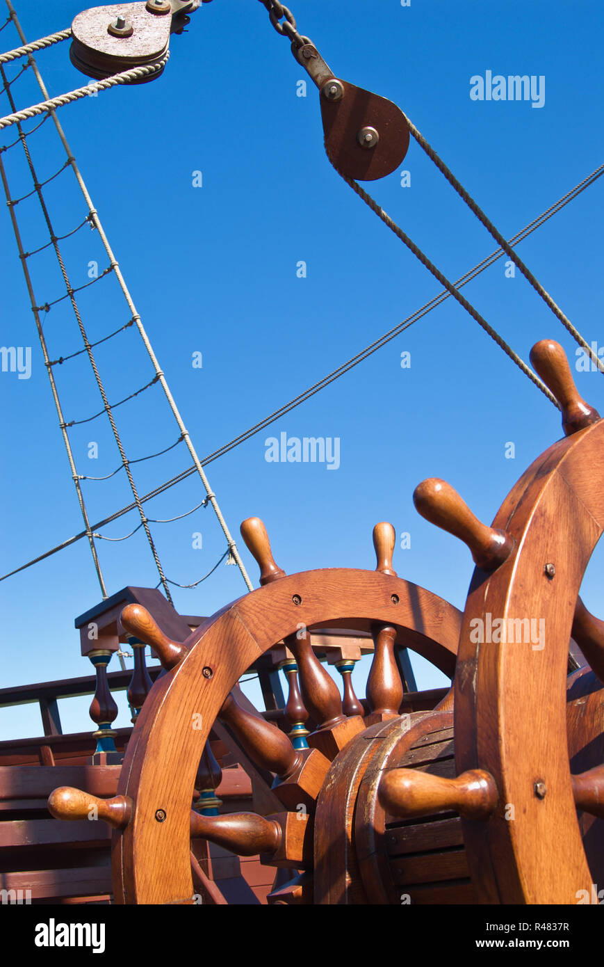 Bridge of ship steering rudder hi-res stock photography and images - Alamy