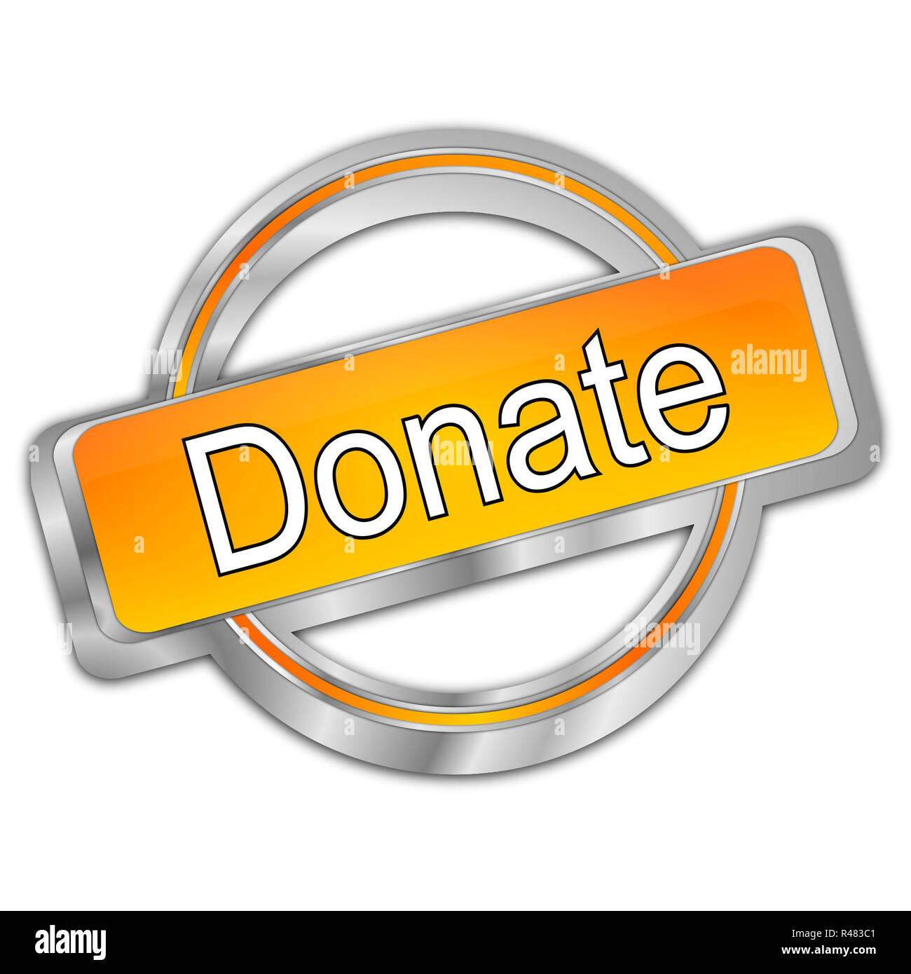 3d love orange button hi-res stock photography and images - Alamy