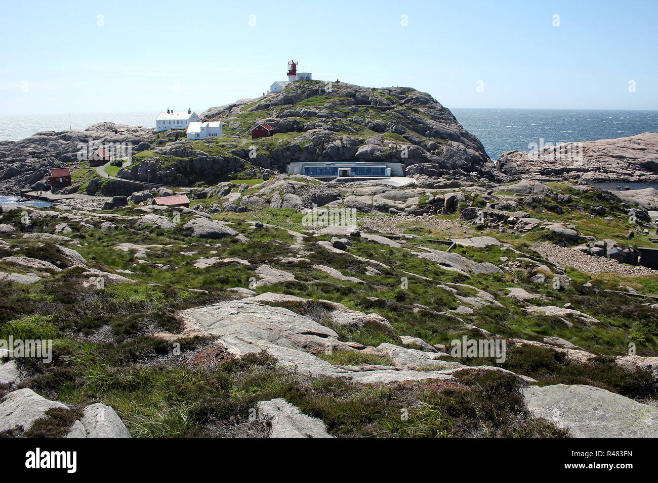 cape lindesnes with lighthouse in southern norway Stock Photo - Alamy