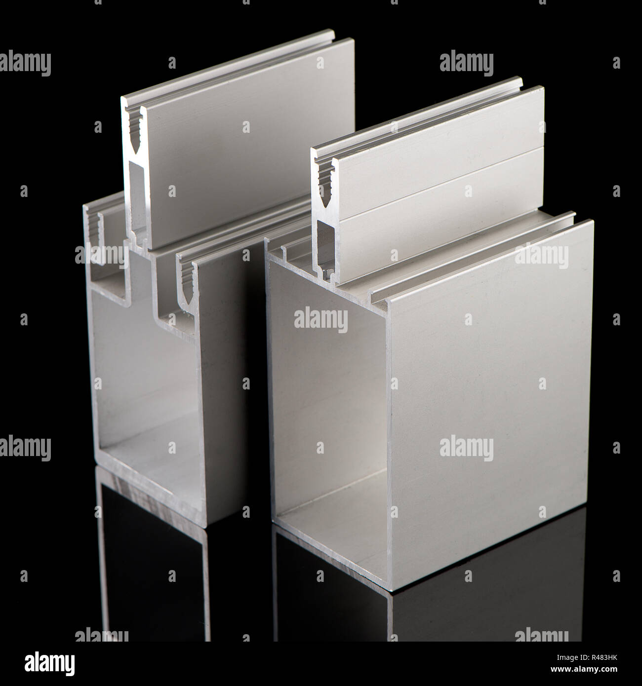 Aluminium profile sample Stock Photo - Alamy