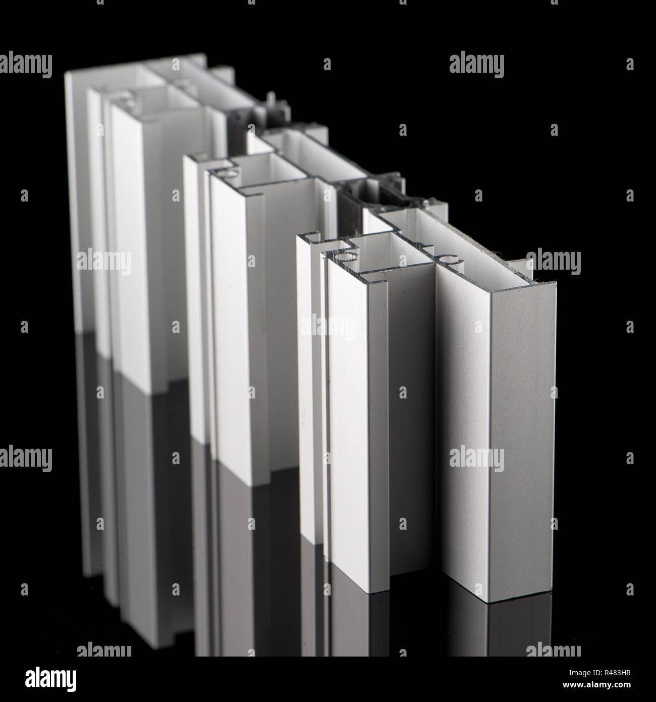 Aluminium profile sample Stock Photo - Alamy
