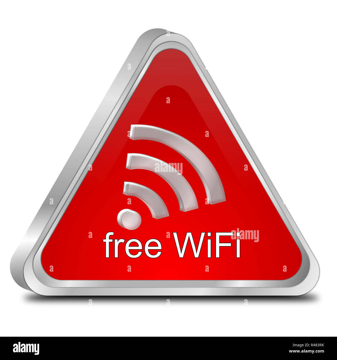 free wireless WiFi button Stock Photo - Alamy