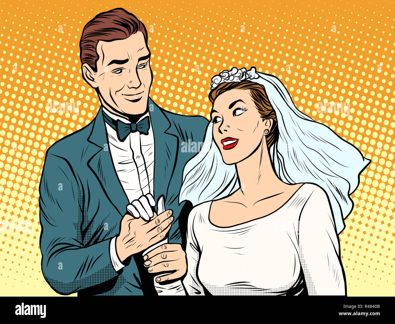 Wedding betrothal engagement groom bride love Stock Photo - Alamy