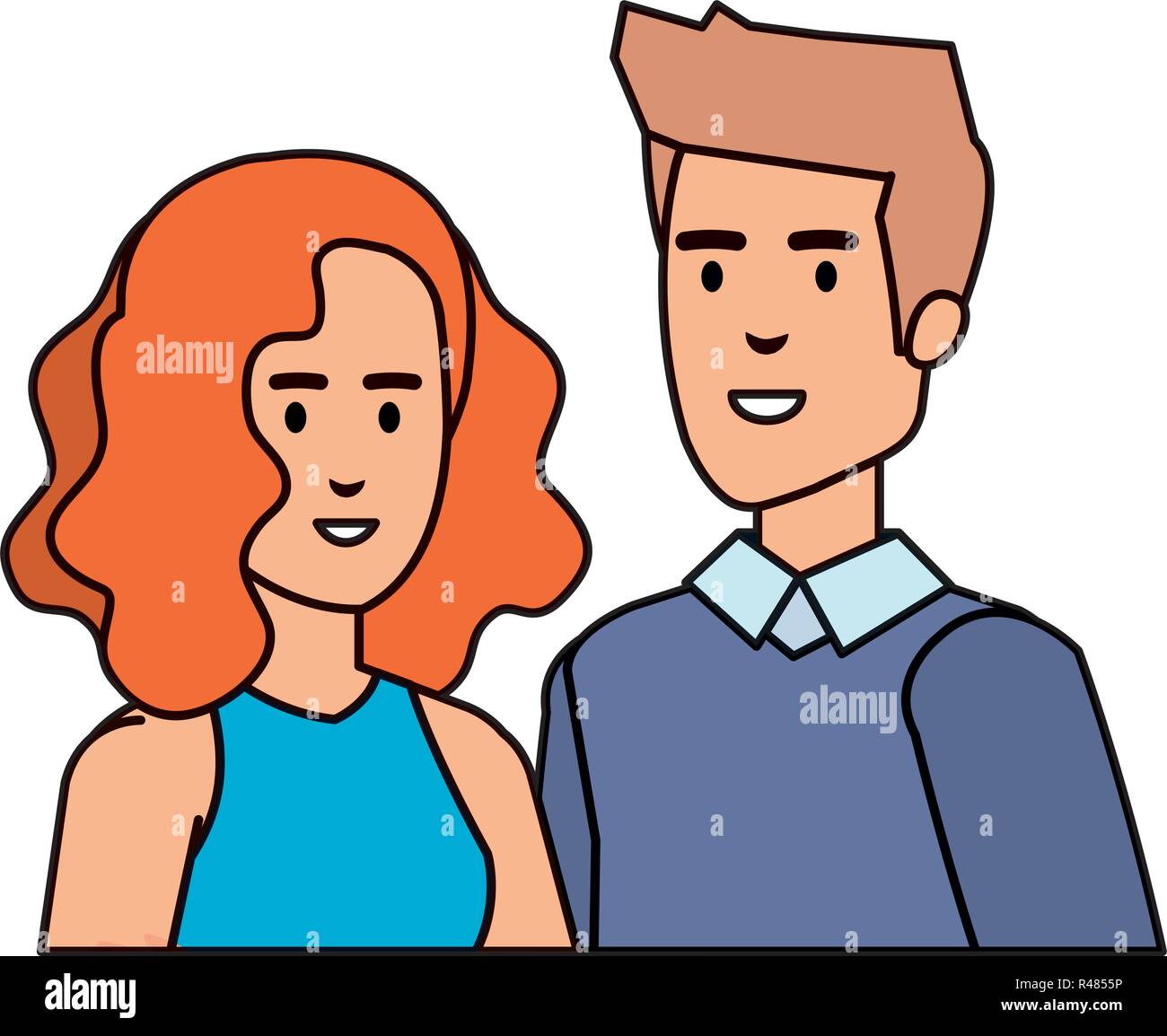 couple avatar characters icons Stock Vector Image & Art - Alamy