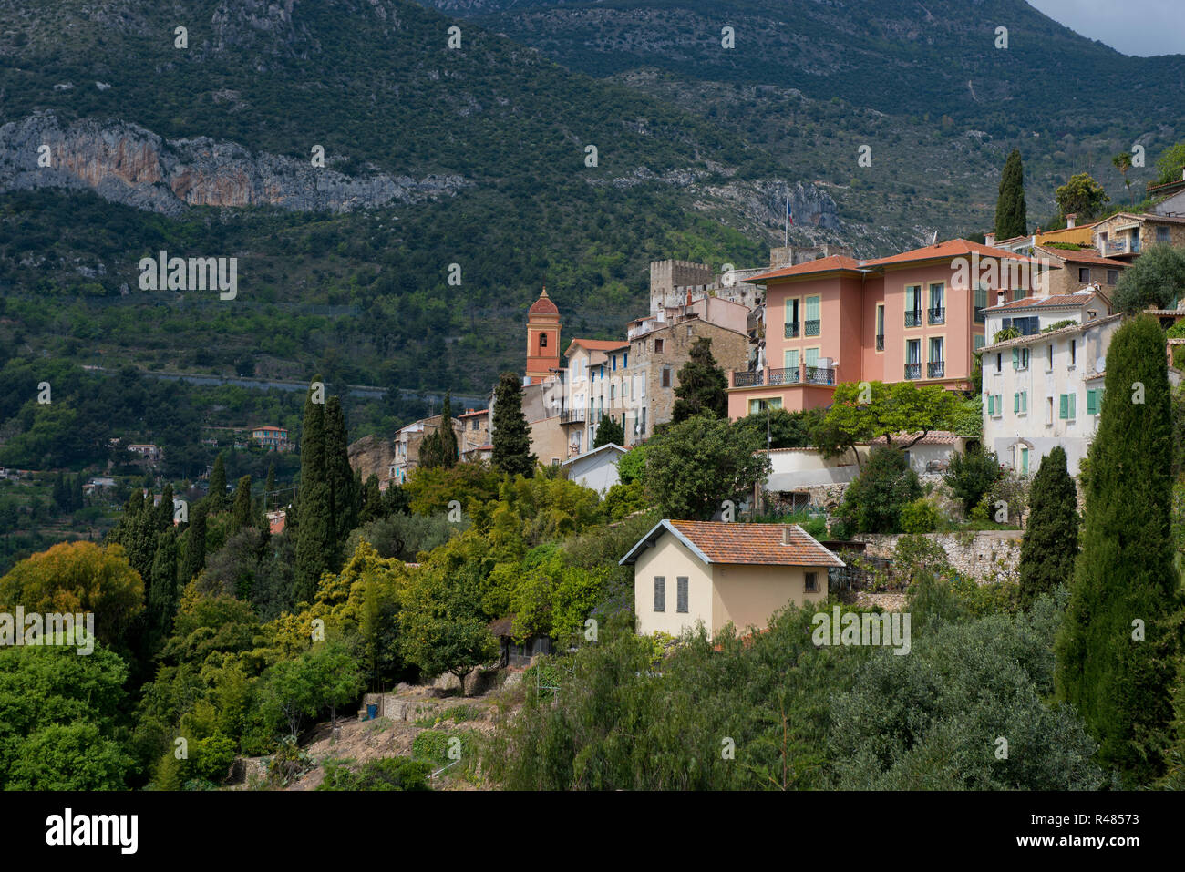 The village of Roquebrune Stock Photo - Alamy