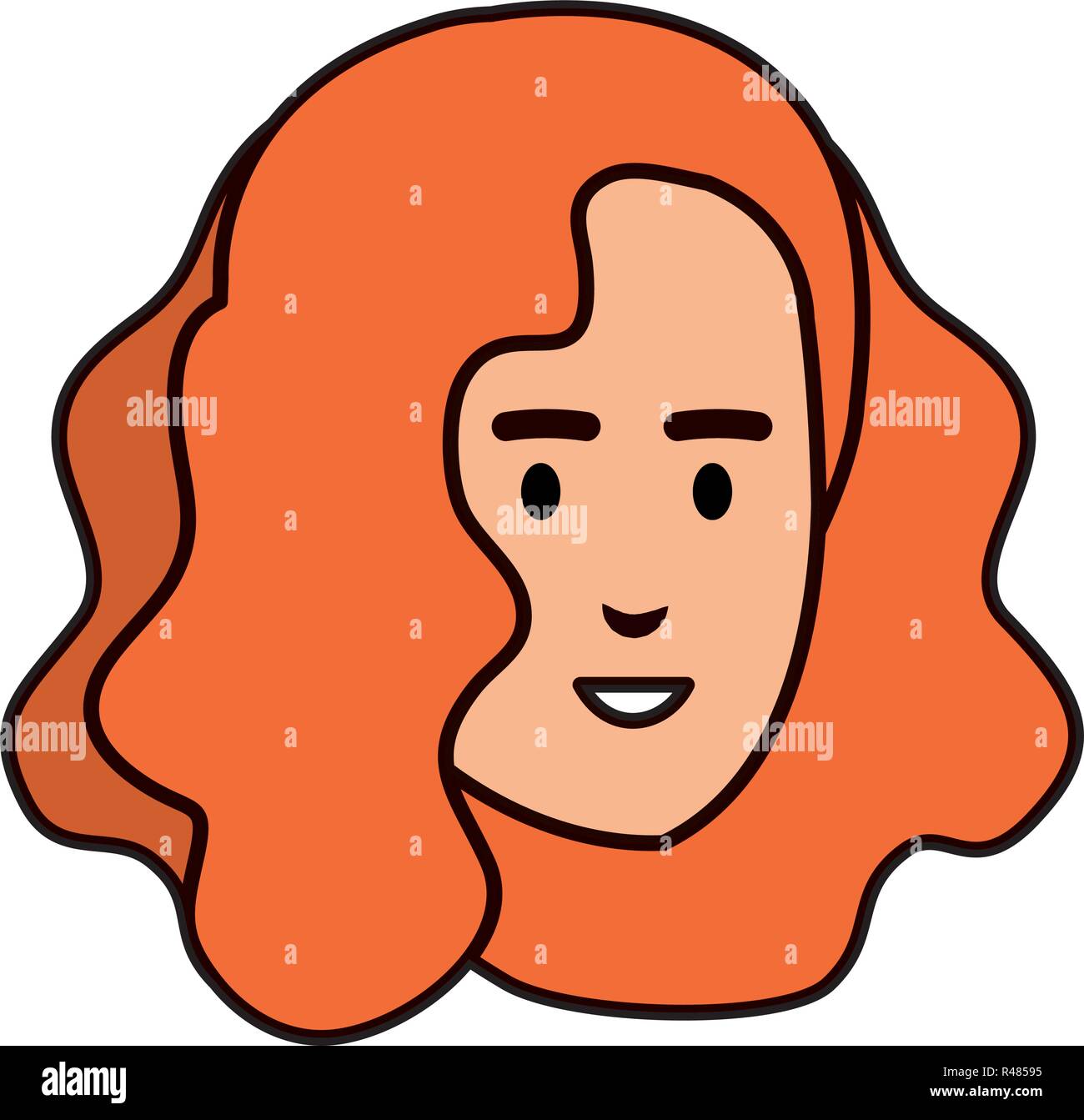 beautiful woman head avatar character Stock Vector Image & Art - Alamy