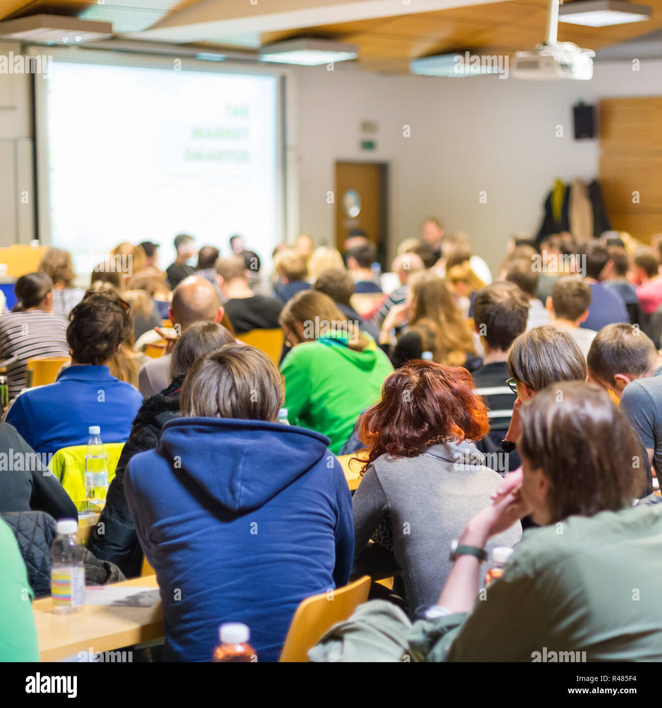 Workshop at university lecture hall Stock Photo - Alamy