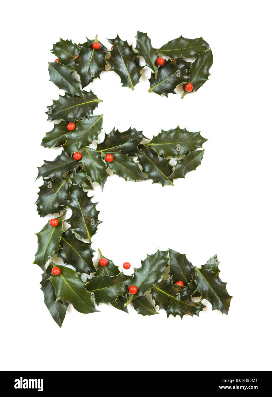 Christmas alphabet letter e Cut Out Stock Images & Pictures - Alamy