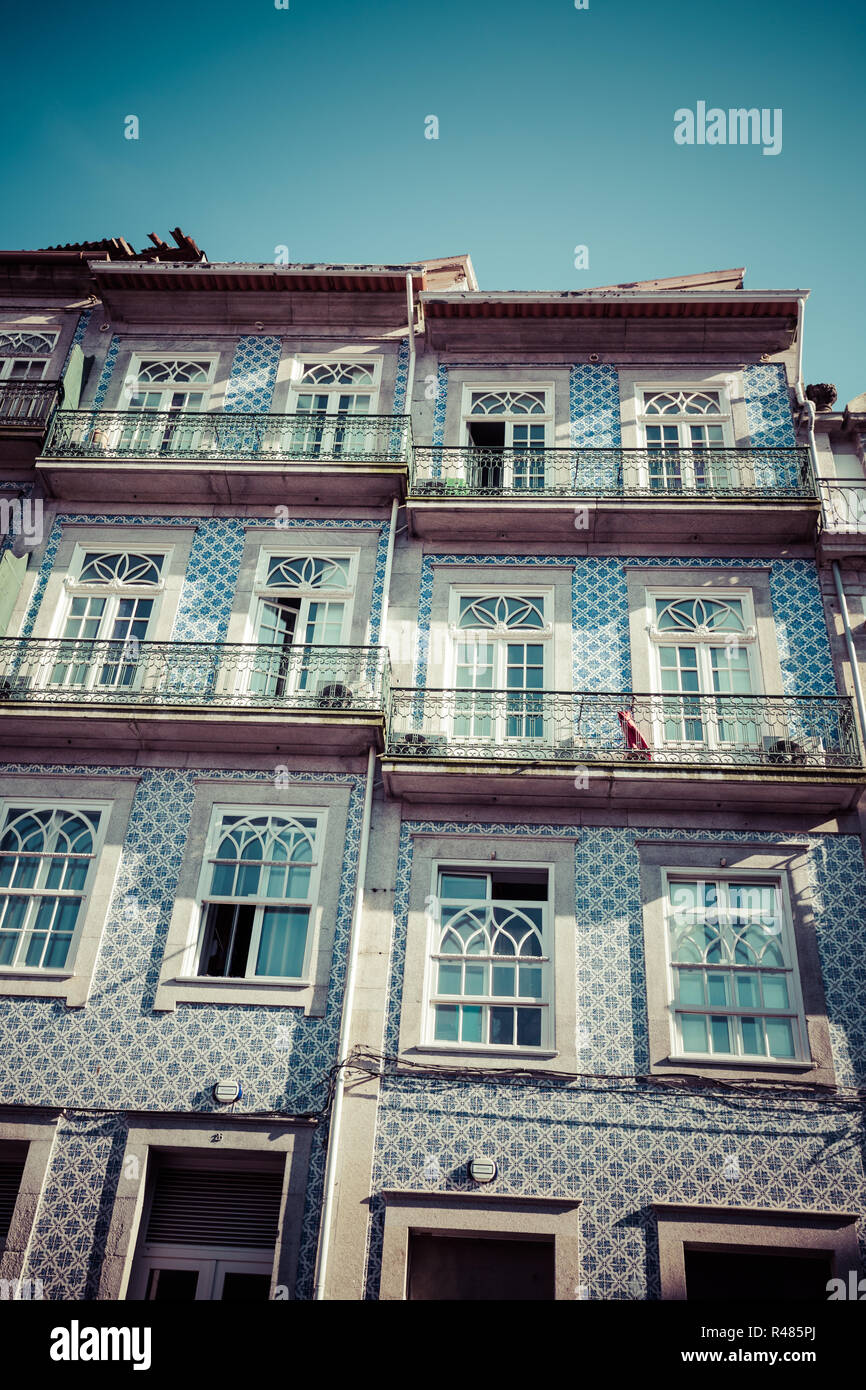 colorful houses of porto ribeira,portugal Stock Photo - Alamy