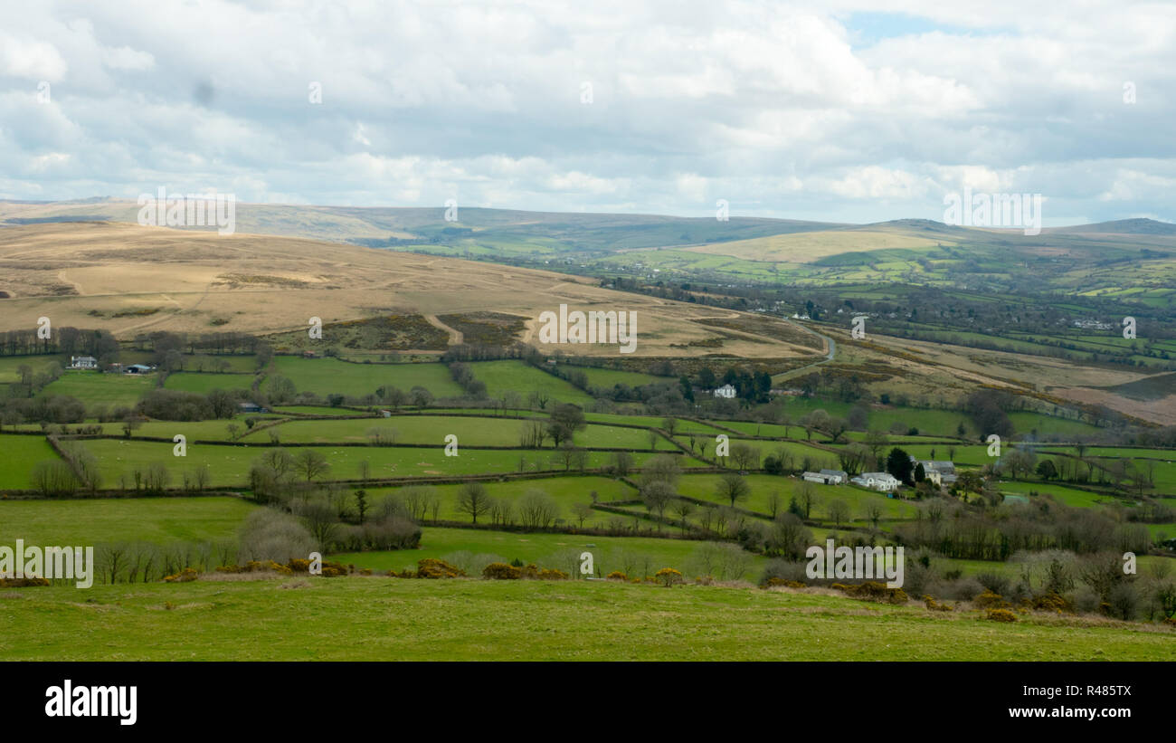 View of Devon Countryside Stock Photo - Alamy