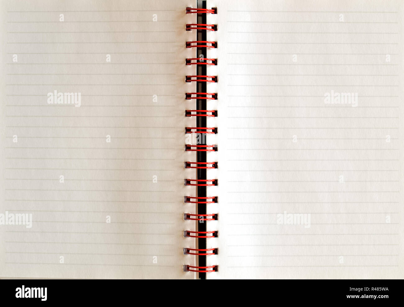 Blank notebook page Stock Photo - Alamy