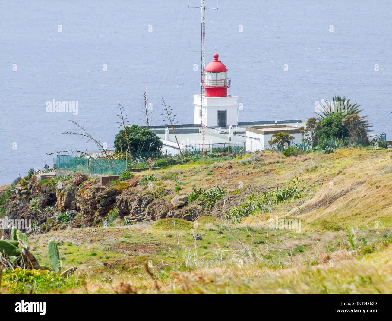 lighthouse at madeira Stock Photo - Alamy
