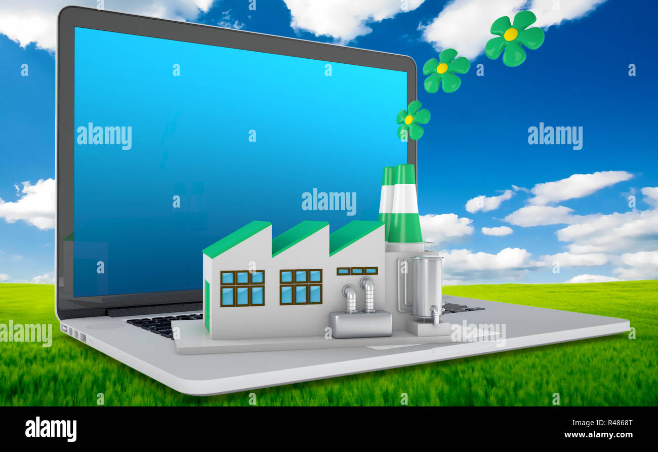 Environmentally friendly factory concept green hi-res stock photography and images - Alamy