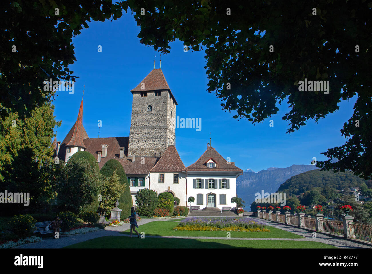 Spiez castle hi-res stock photography and images - Alamy