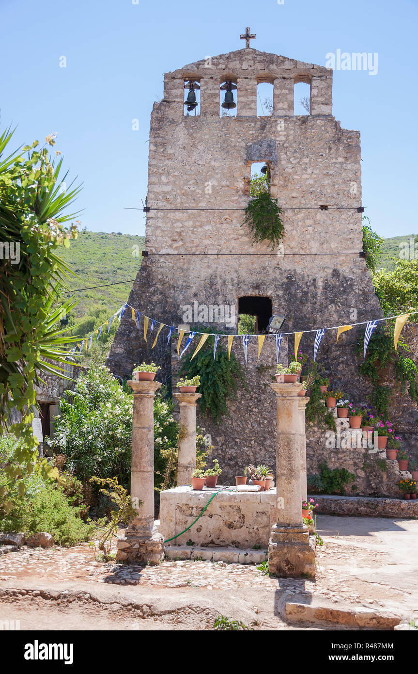 tower of anafonitria monastery Stock Photo - Alamy