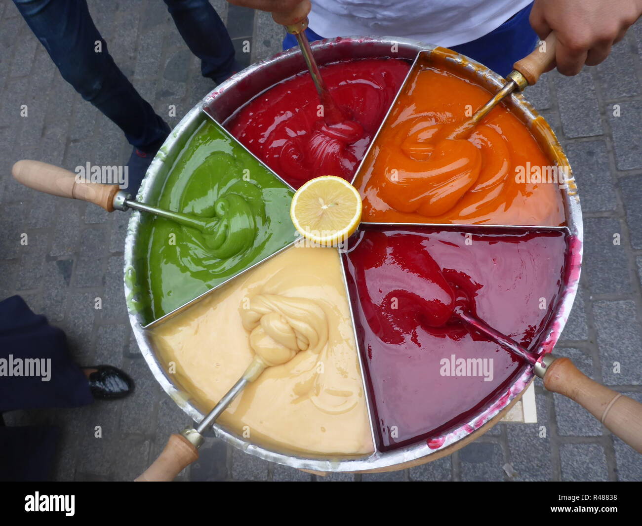 handmade sweets in bright colors Stock Photo - Alamy
