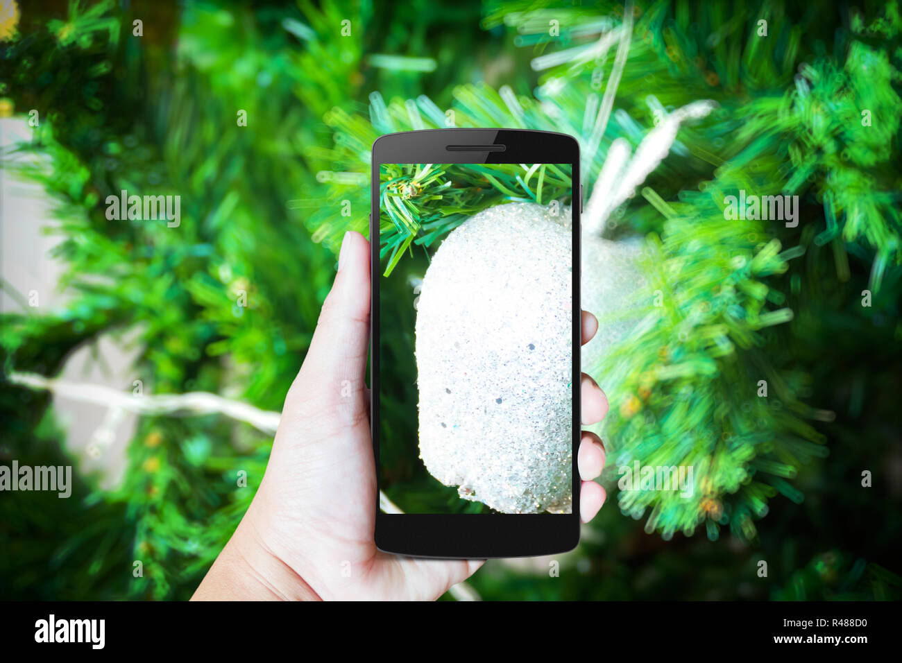 Modern mobile phone in the hand Stock Photo - Alamy