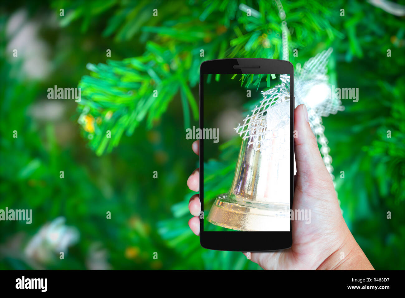 Modern mobile phone in the hand Stock Photo - Alamy