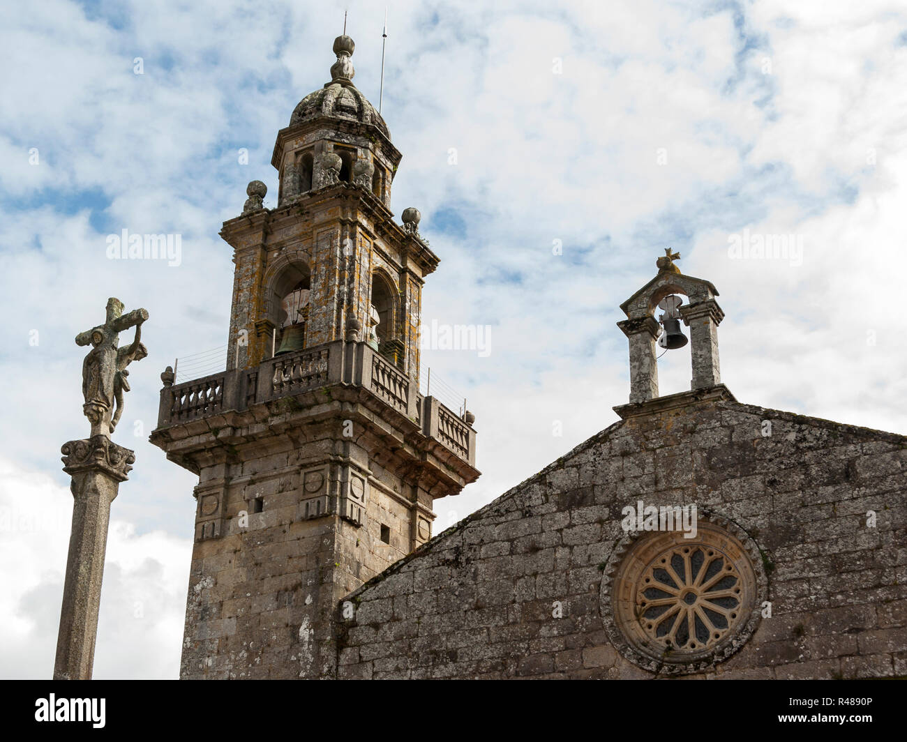 Romanesque church facade Stock Photo - Alamy