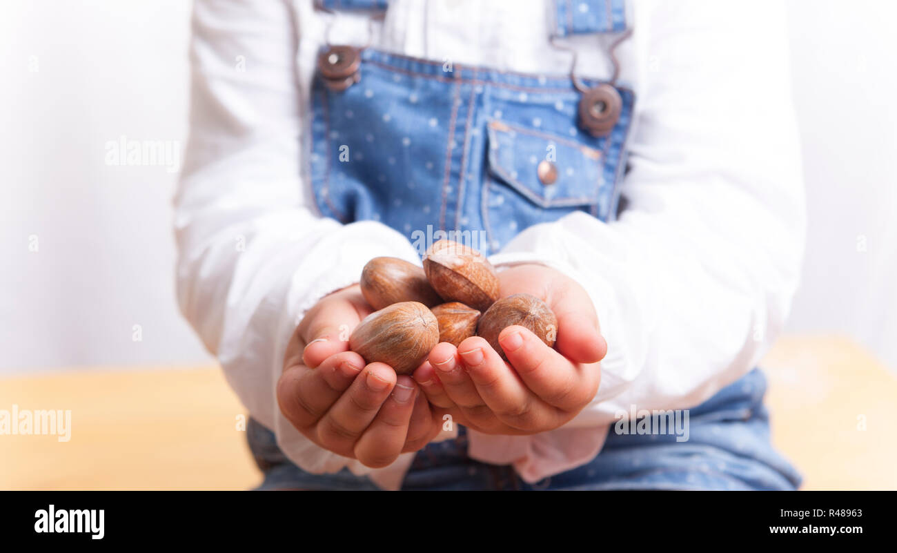 Portrait girl showing palms hi-res stock photography and images - Alamy