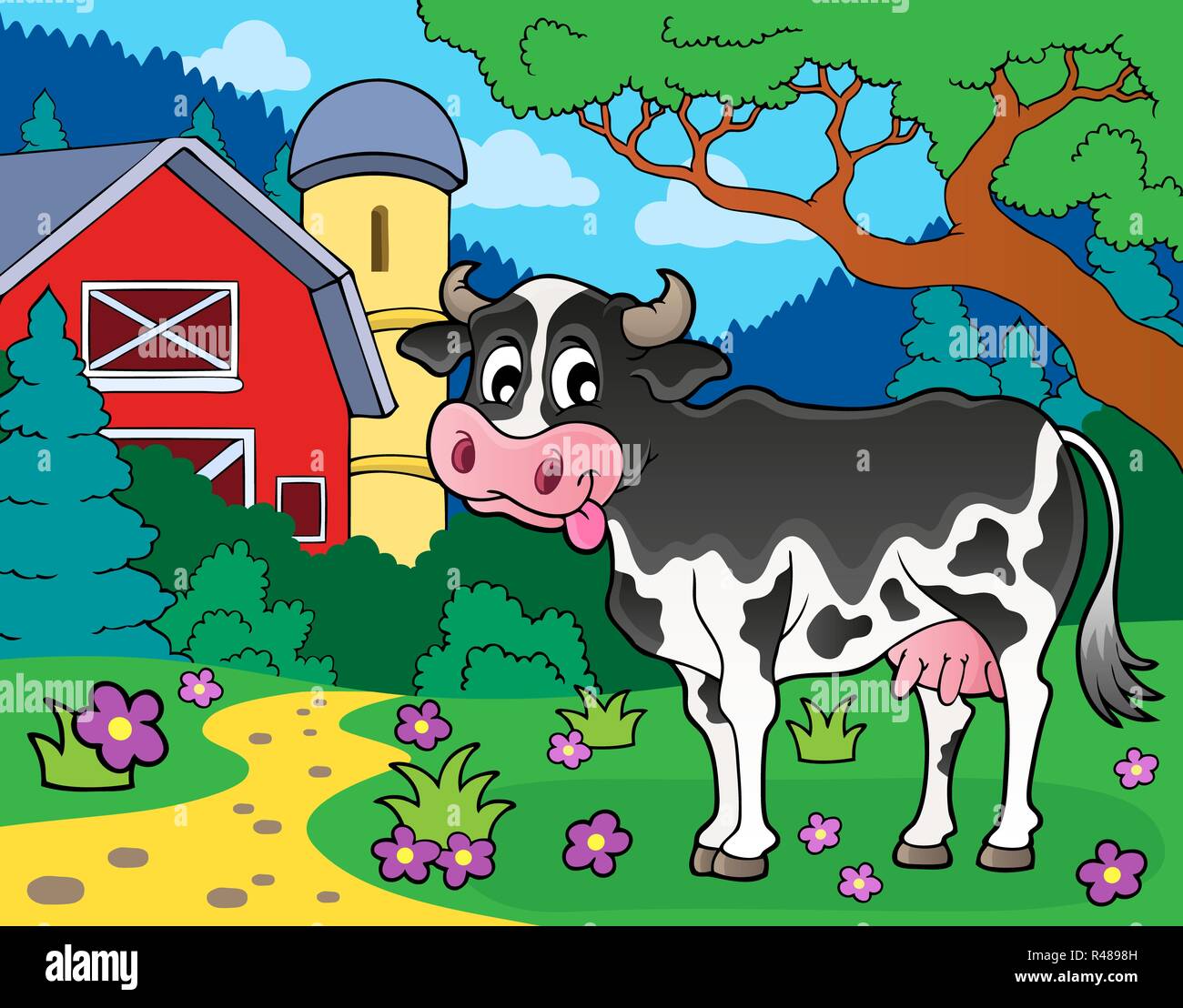 Cow theme image 3 Stock Photo - Alamy