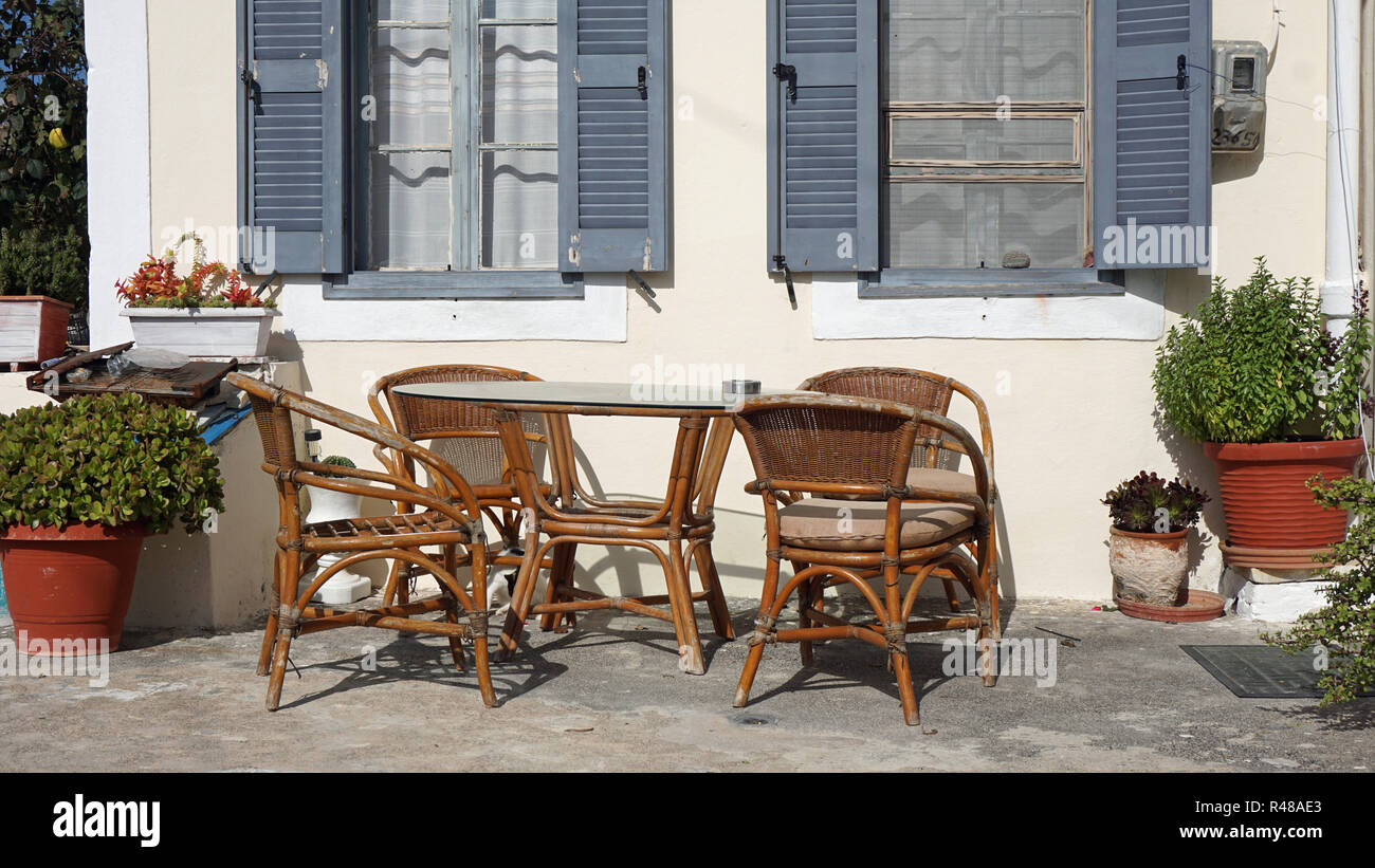 traditional greek village exo gonia on santorini Stock Photo - Alamy