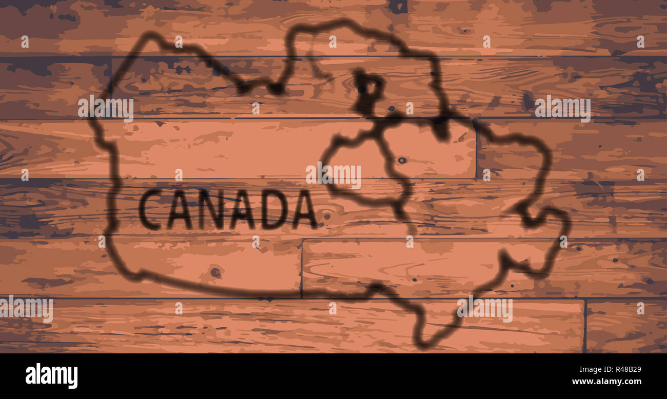 Canada Map Brand Stock Photo - Alamy