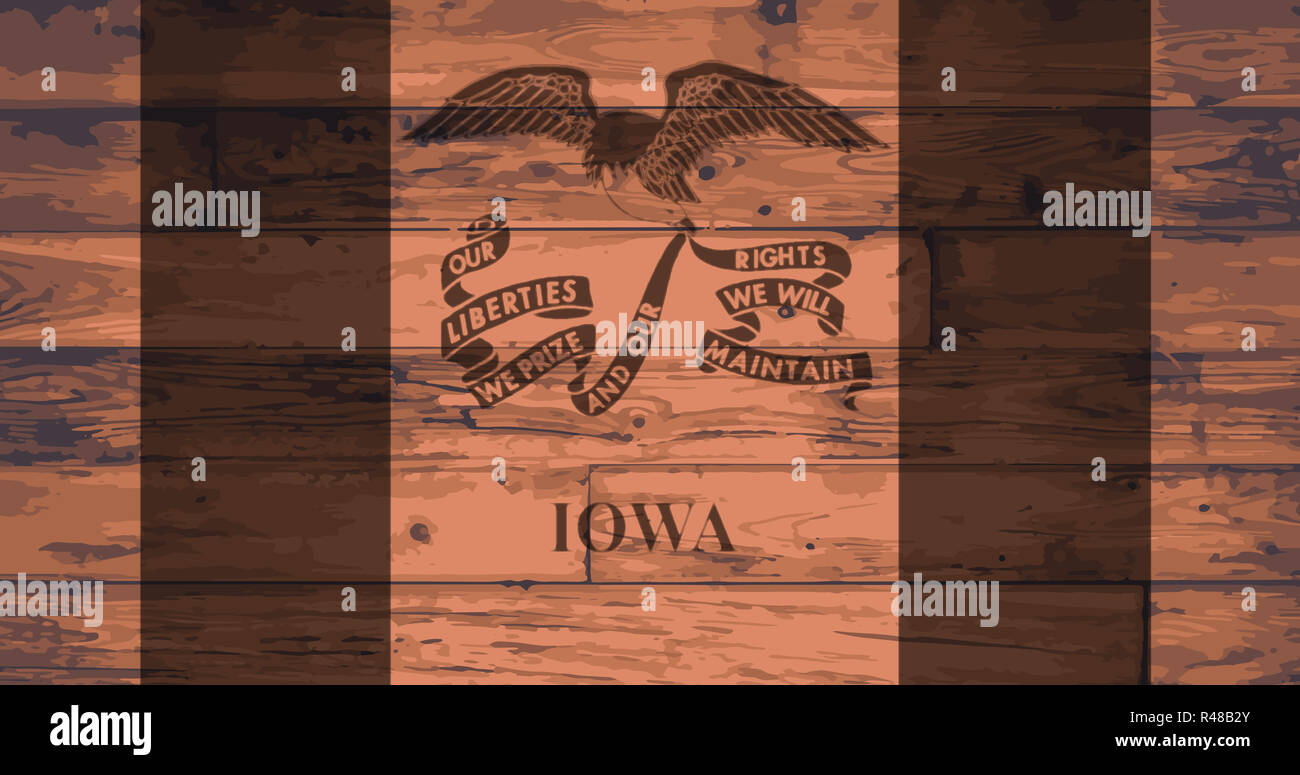Iowa State Flag Brand Stock Photo - Alamy