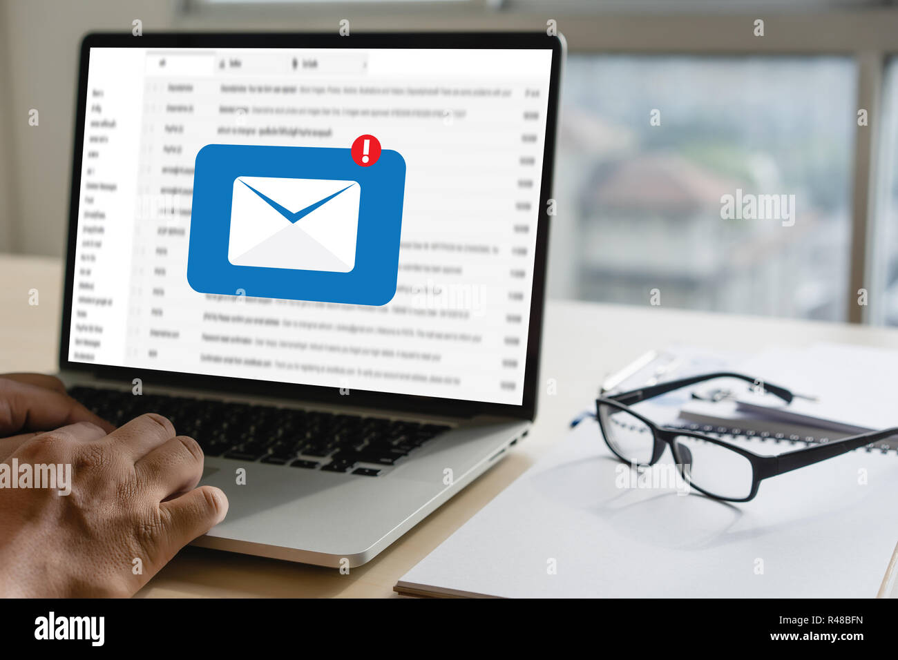 Mail Communication Connection message to mailing contacts phone Global ...