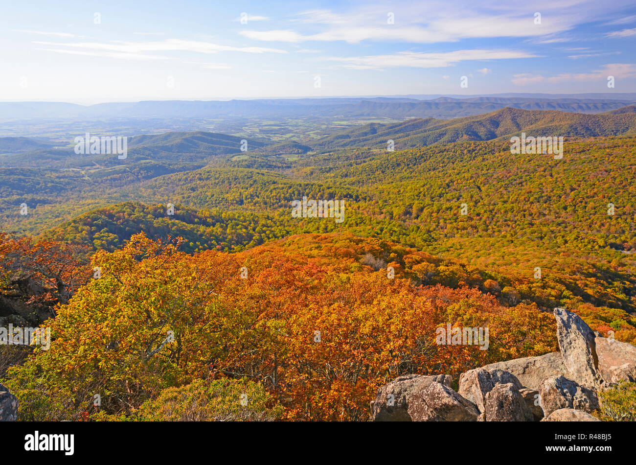 Appalachian Panorama in the Fall Stock Photo - Alamy