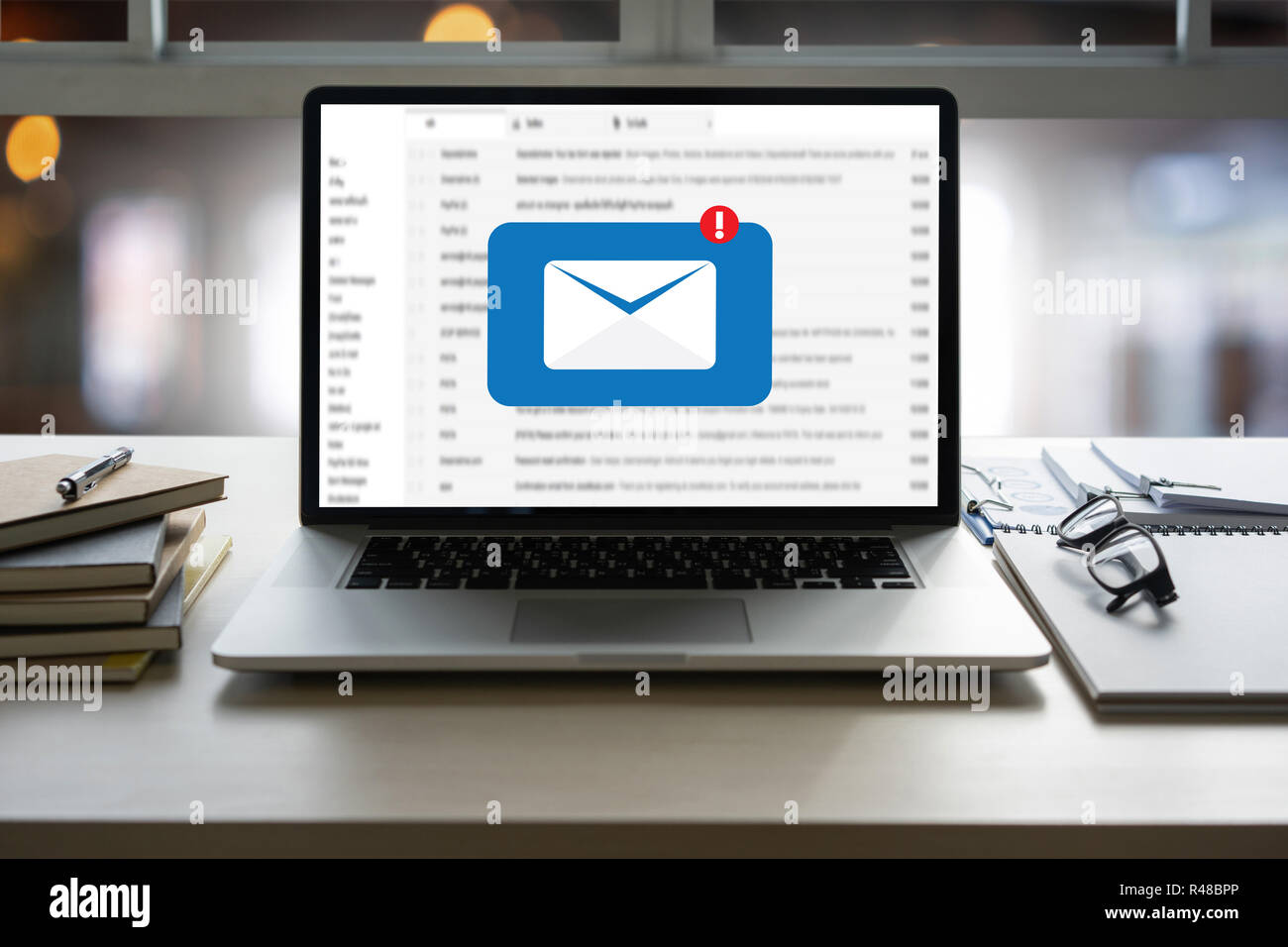 Mail Communication Connection message to mailing contacts phone Global Letters Concept Stock ...