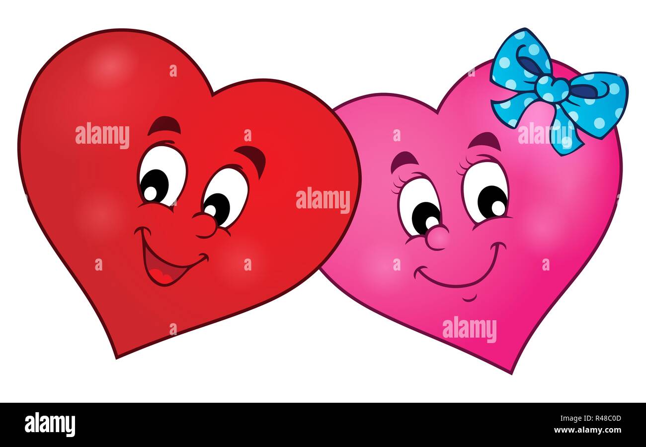 Overlapping hearts Cut Out Stock Images & Pictures - Alamy