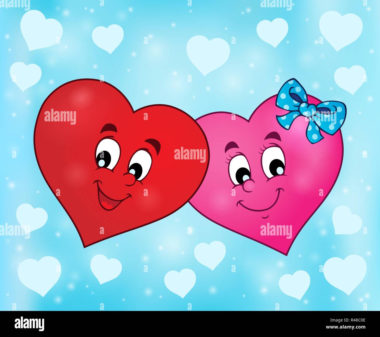 Overlapping heart hi-res stock photography and images - Alamy