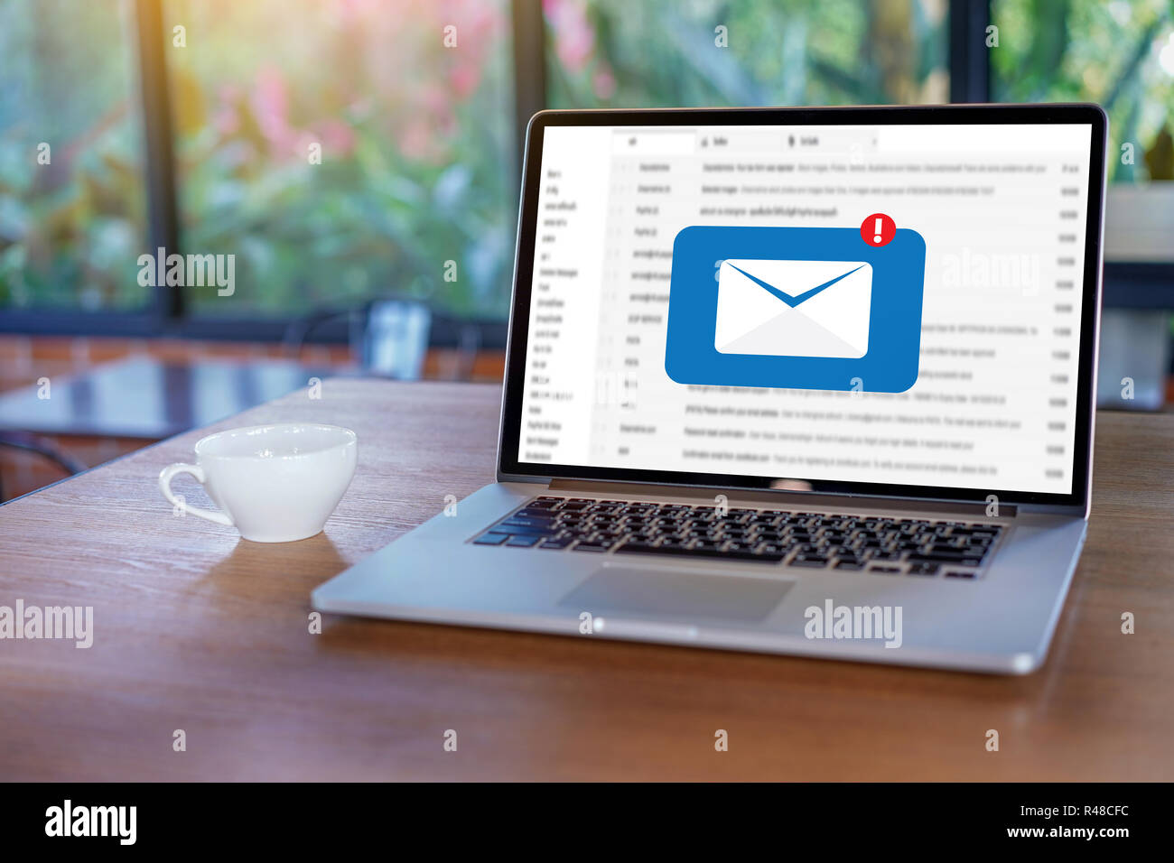 Mail Communication Connection message to mailing contacts phone Global Letters Concept Stock ...