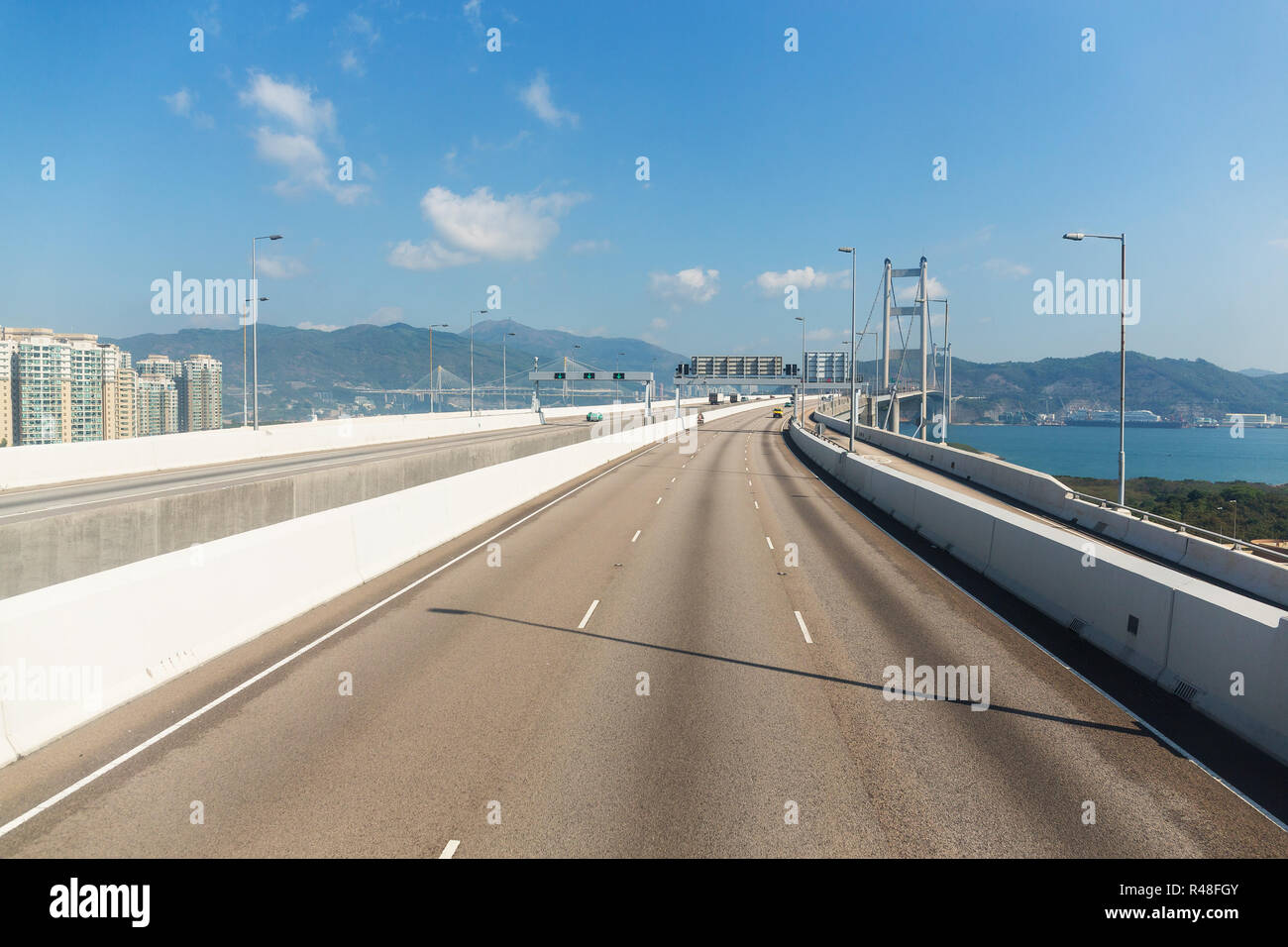 Hong Kong road Stock Photo - Alamy