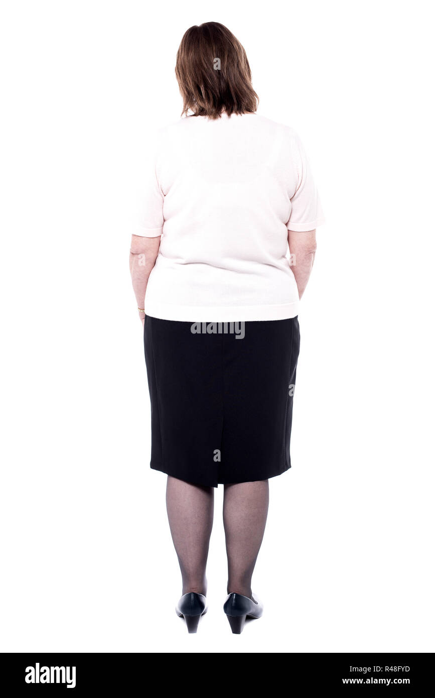 Beautiful older woman studio Cut Out Stock Images & Pictures - Alamy