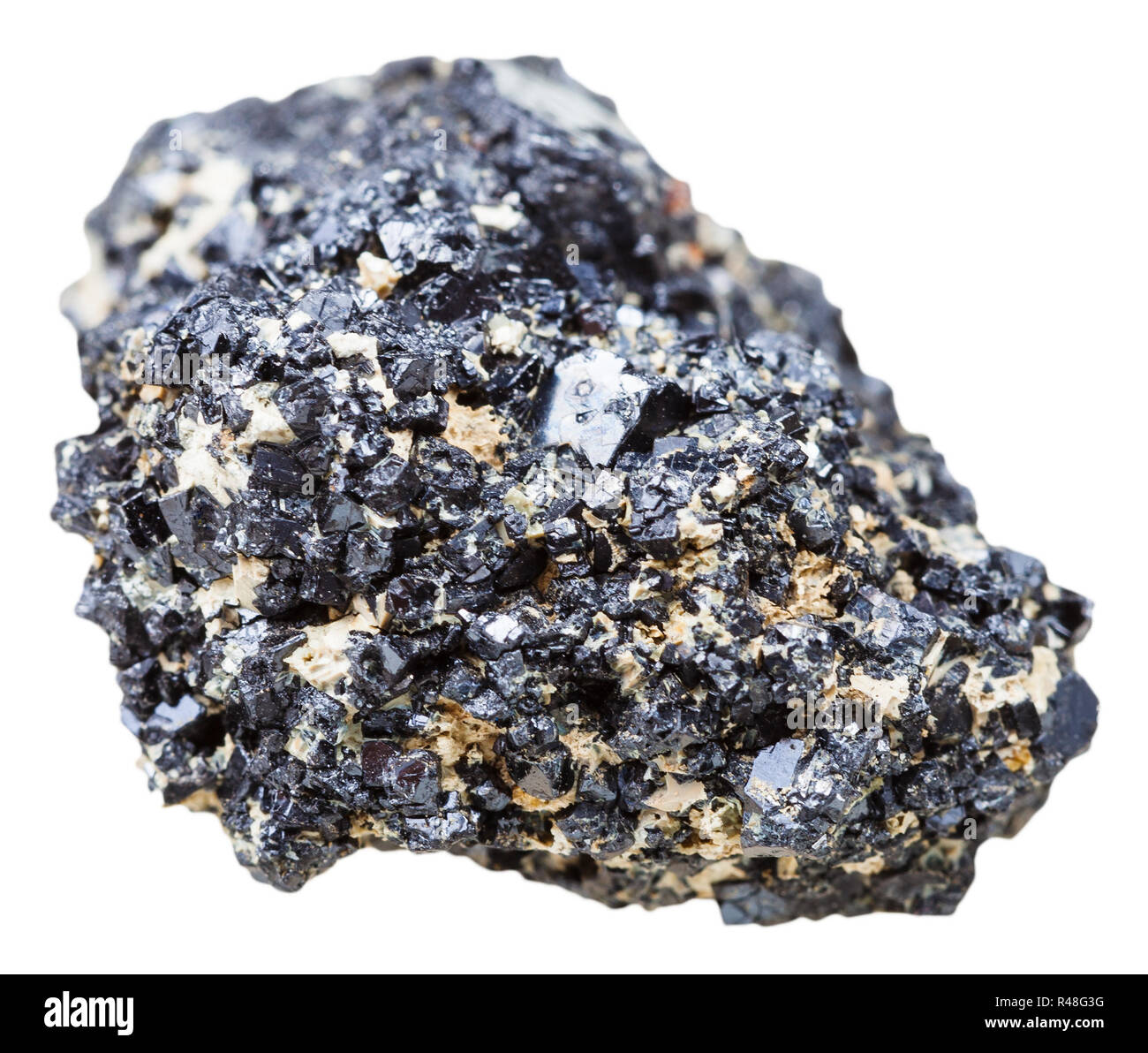 Perovskite crystalline stone isolated Stock Photo - Alamy