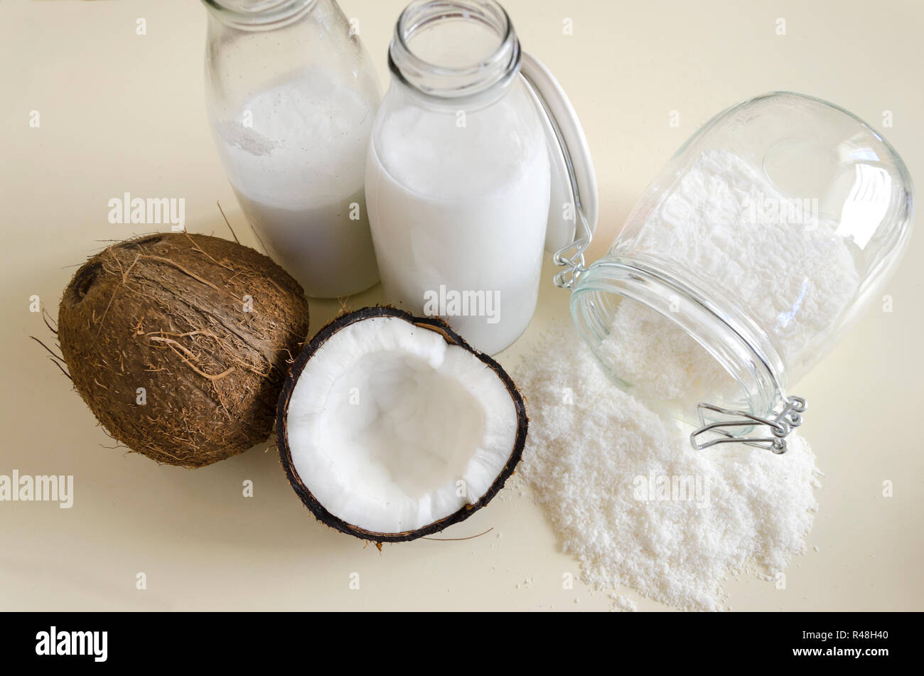 Coconut tree products hi-res stock photography and images - Alamy