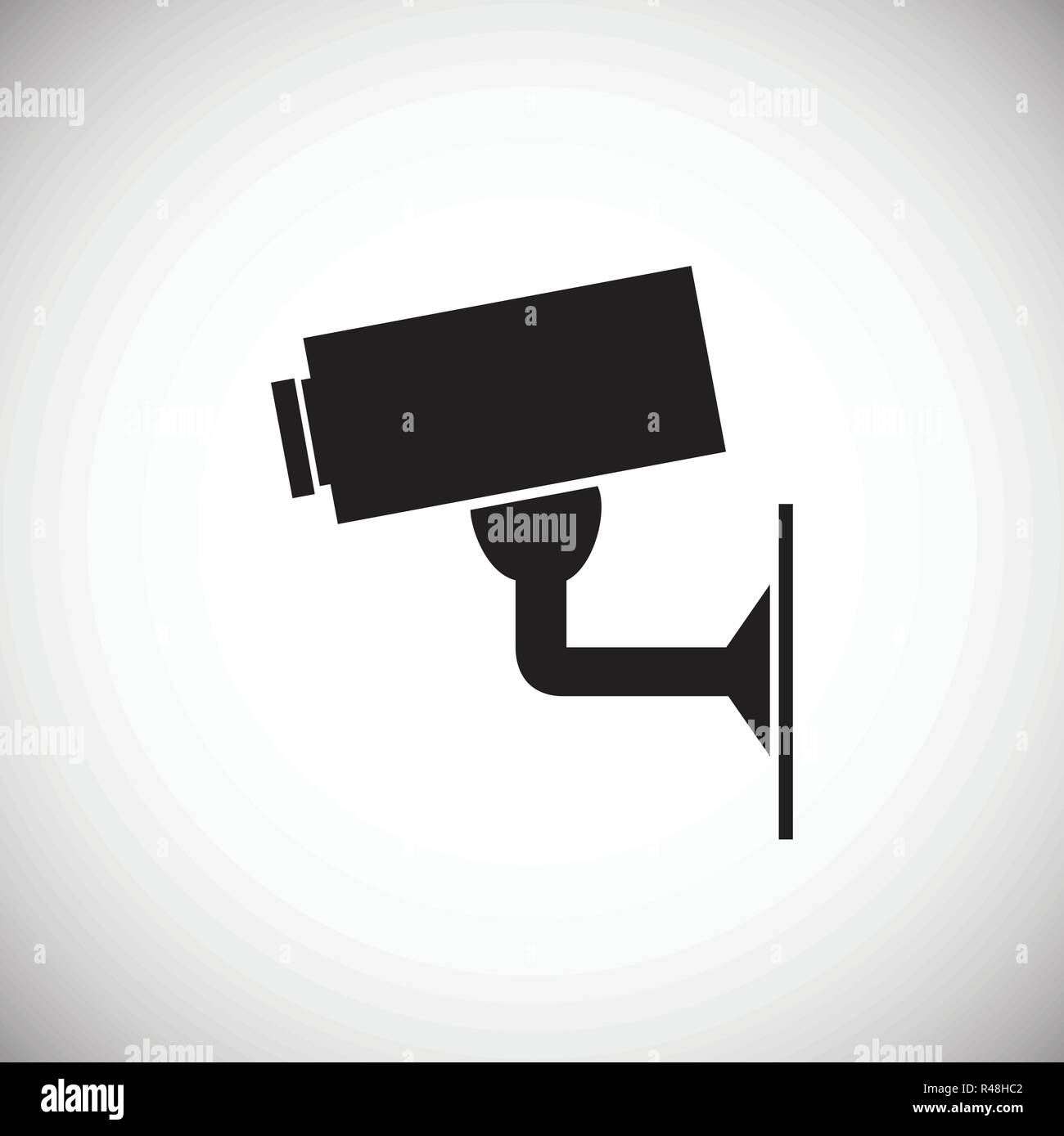 CCTV camera on white background for graphic and web design, Modern ...