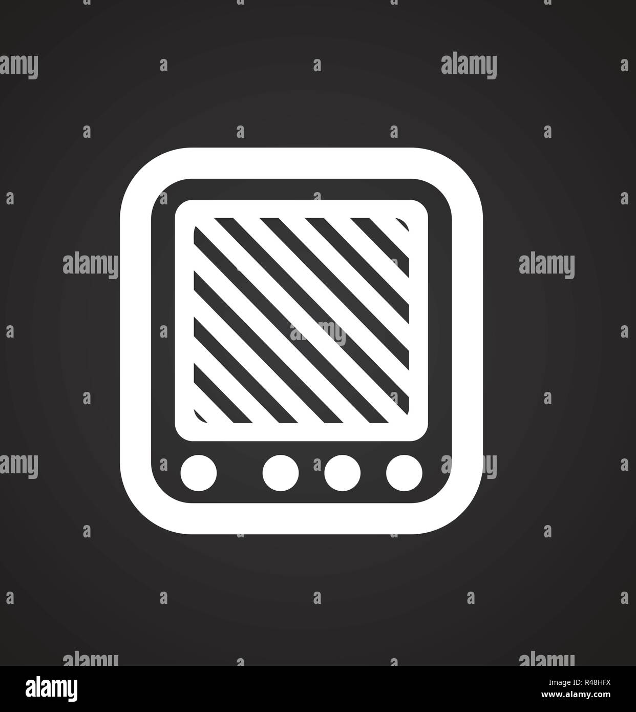 Bluetooth wireless speaker on black background for graphic and web ...