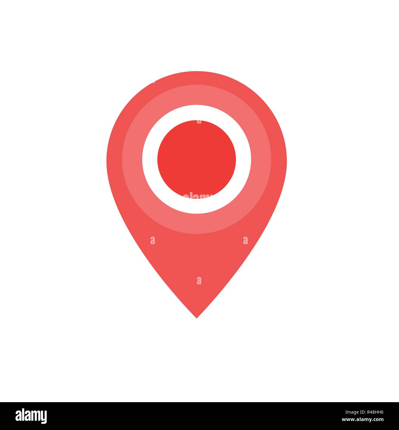 Map location office on white background for graphic and web design ...