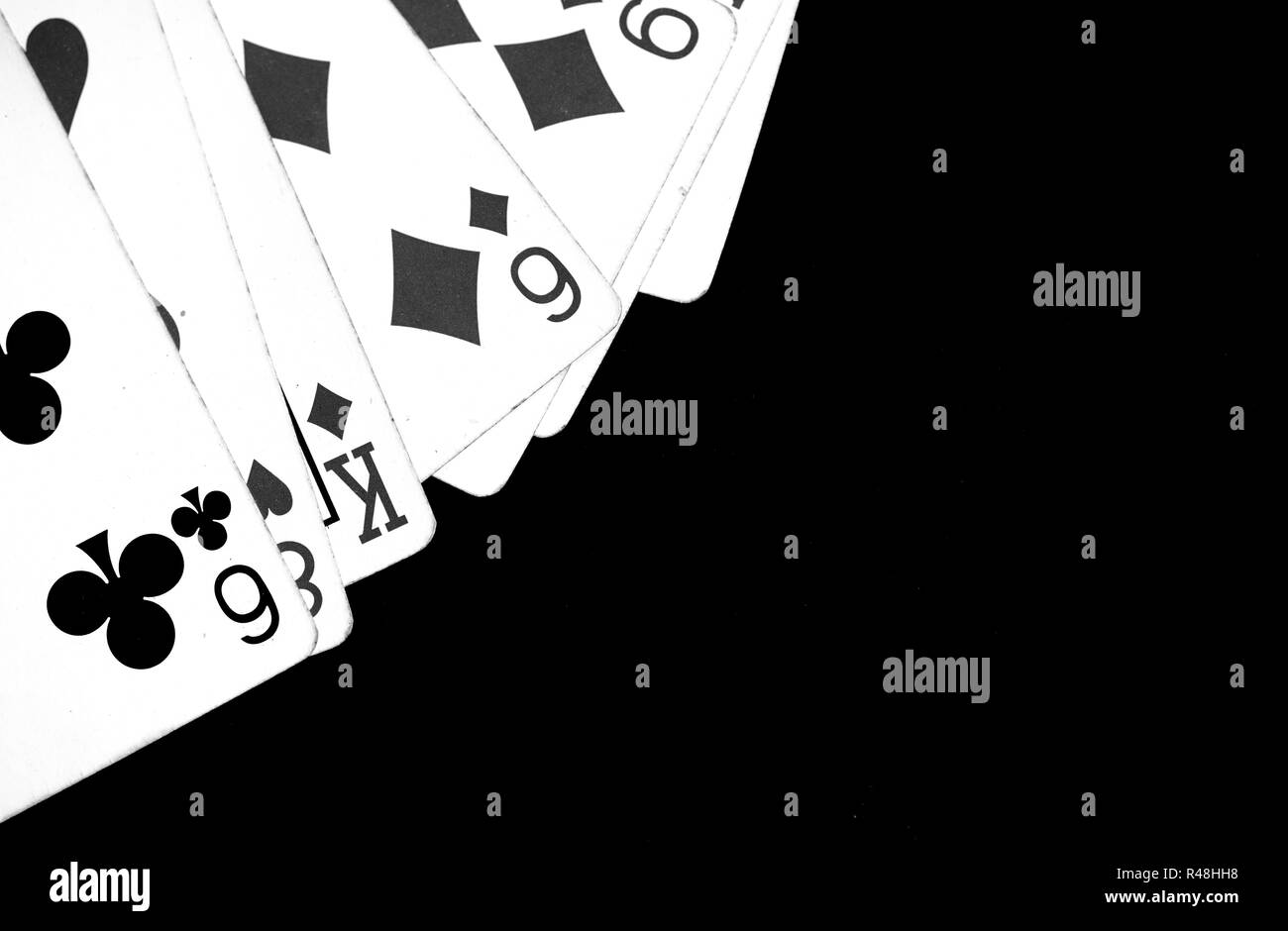Playing black gamble chance bet hi-res stock photography and images - Alamy