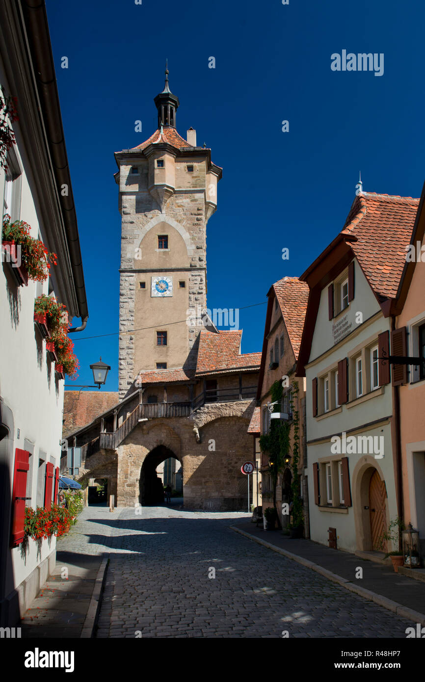 Ancient Gate in Rothenburg ob der Tauber Stock Photo - Alamy