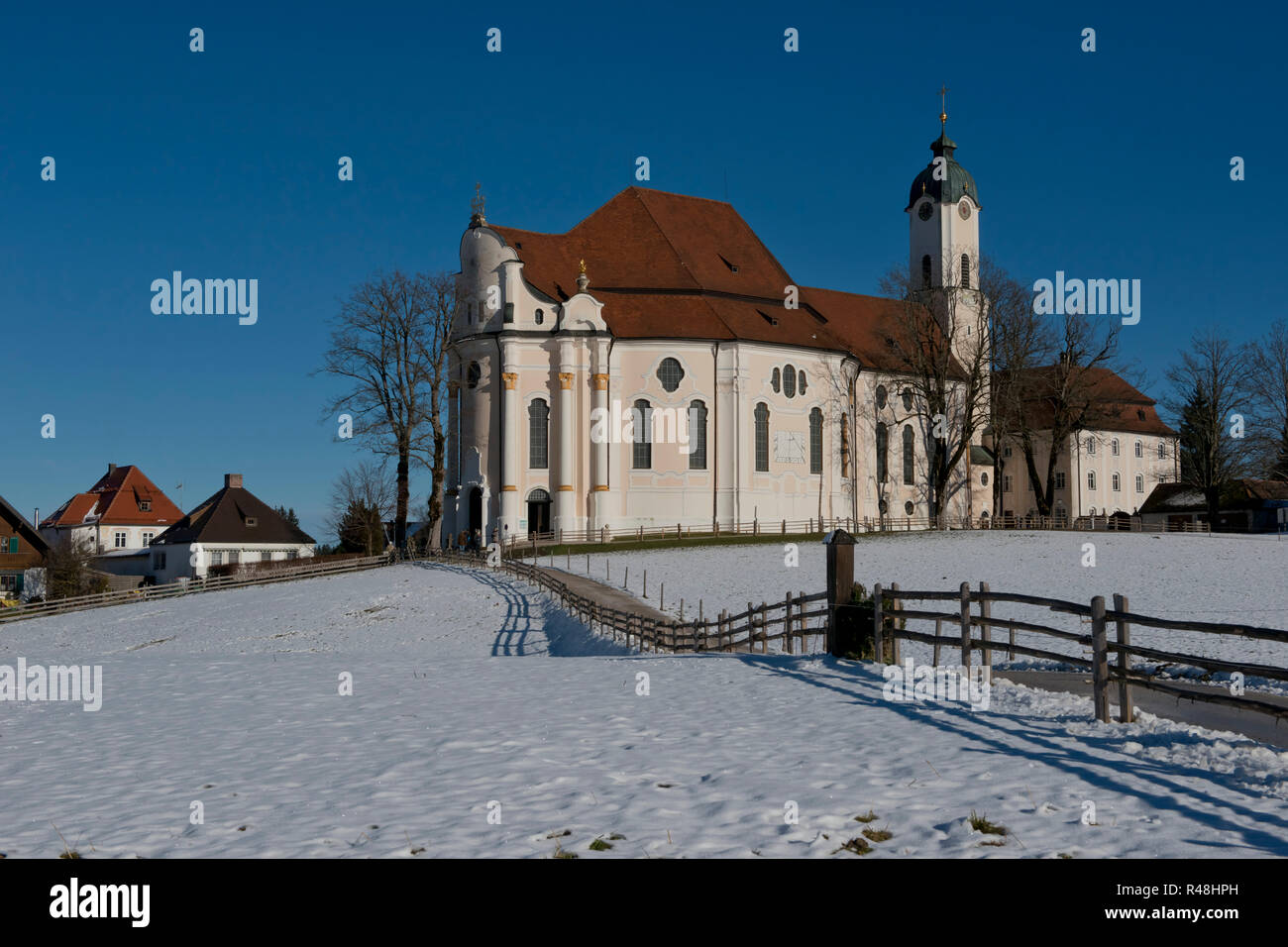 Church of wies snow hi-res stock photography and images - Alamy