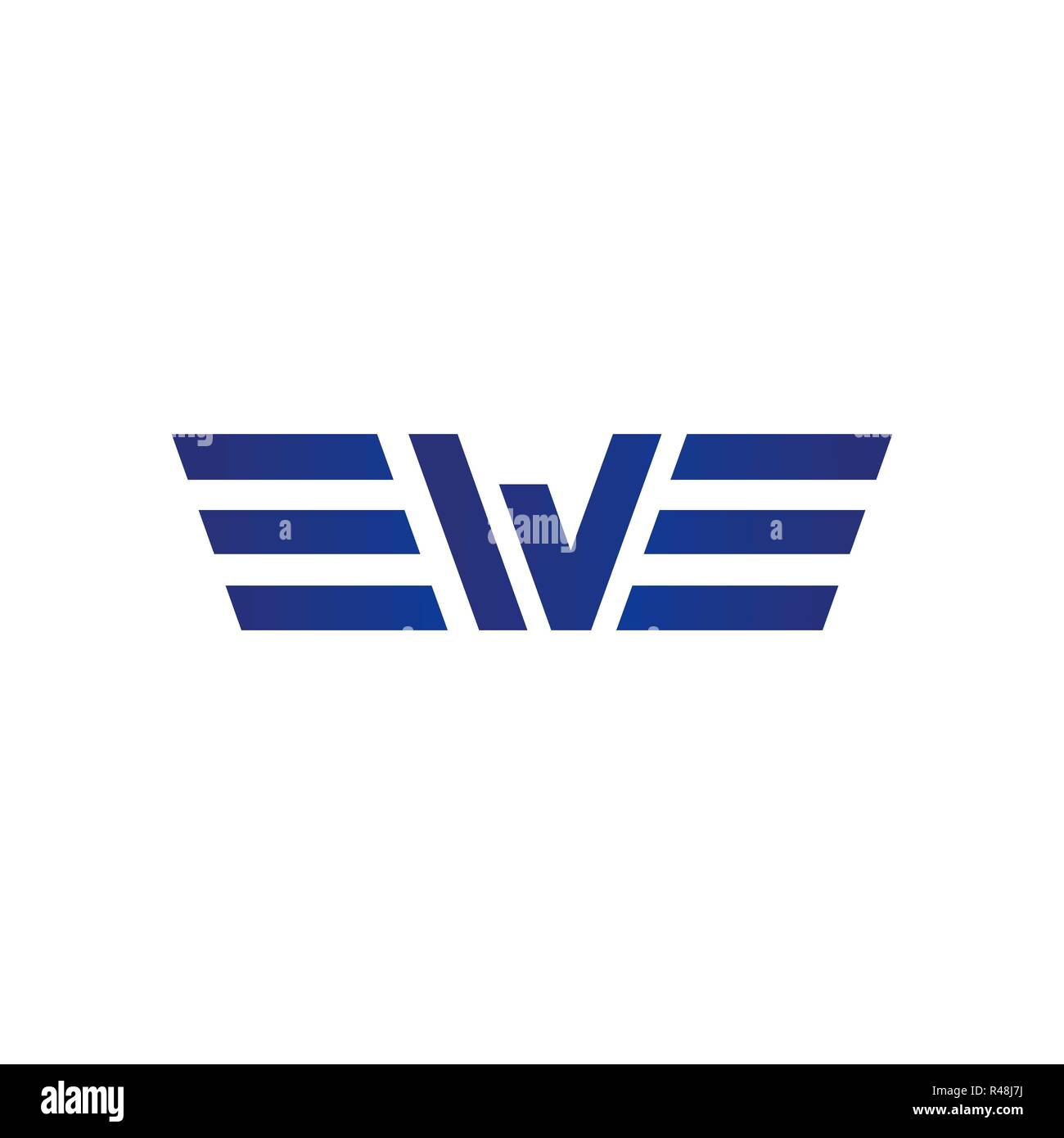 Alphabet in modern style Cut Out Stock Images & Pictures - Alamy