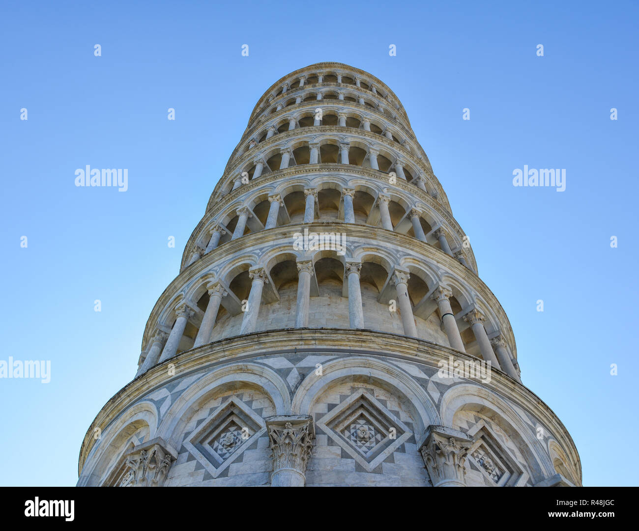 Pisa, Italy - Oct 18, 2018. Medieval Leaning Tower of Pisa (Torre di ...