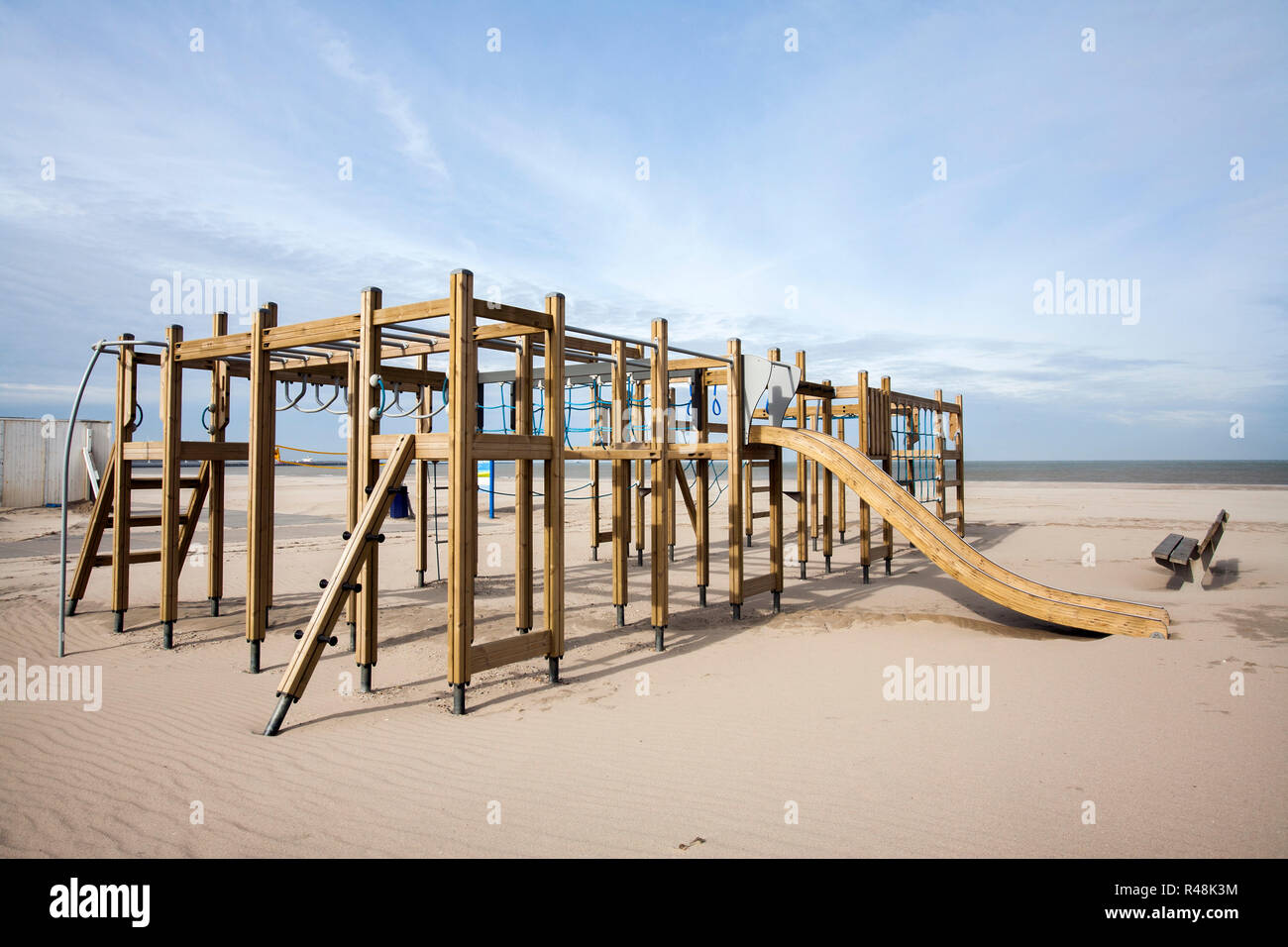 Playground on the beach Stock Photo - Alamy